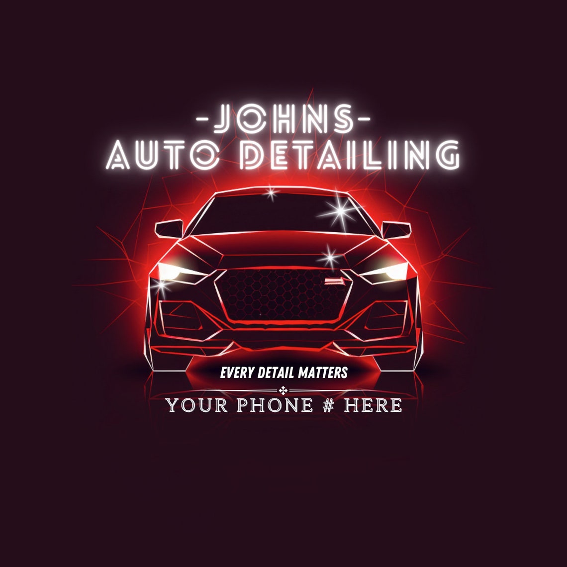 Auto Detailing Brand Template Kit | Auto Detailing Car Logo Template ...