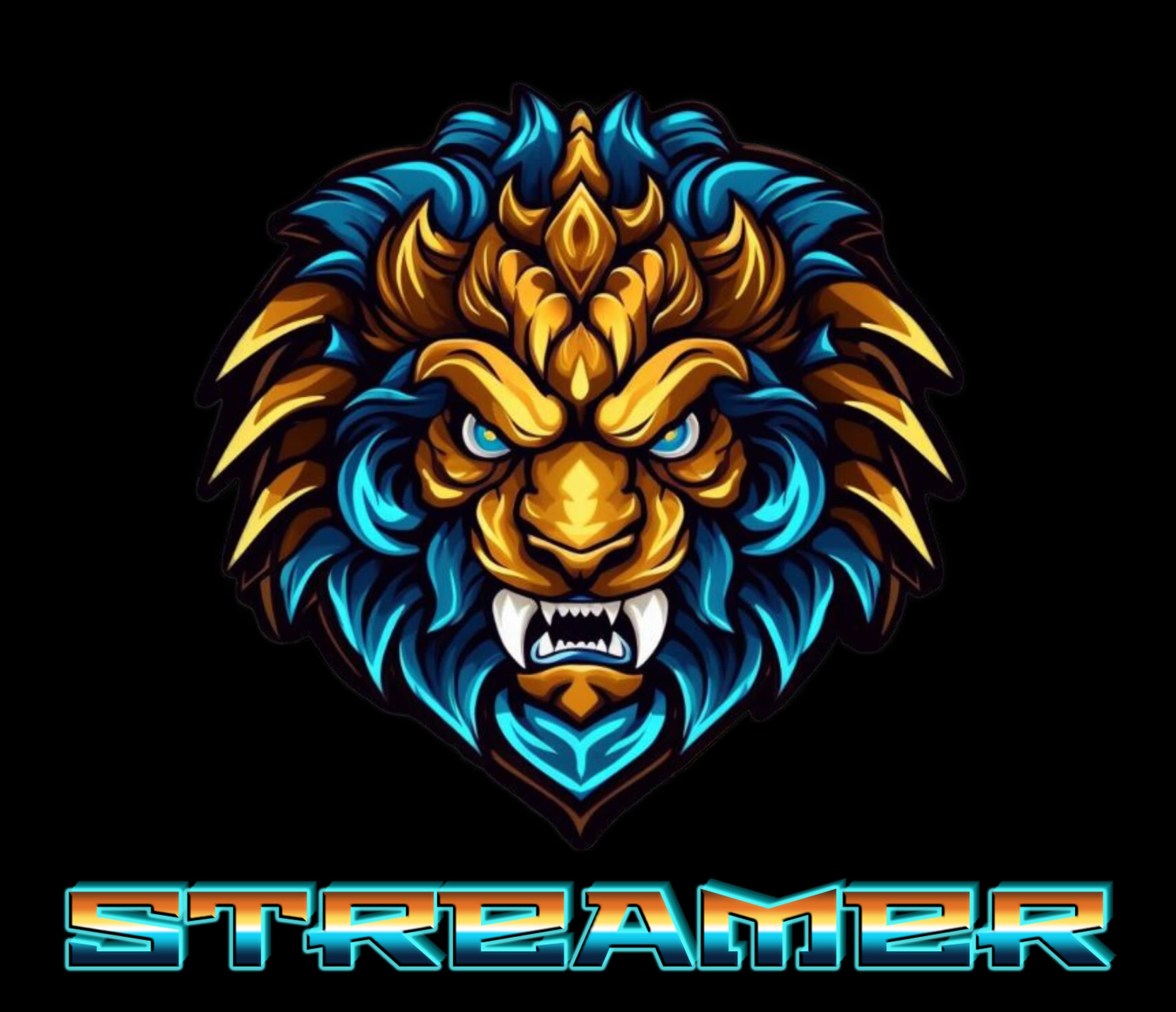 DIY Lion Gaming Streamer Logo - Easily Editable - Instant Access ...