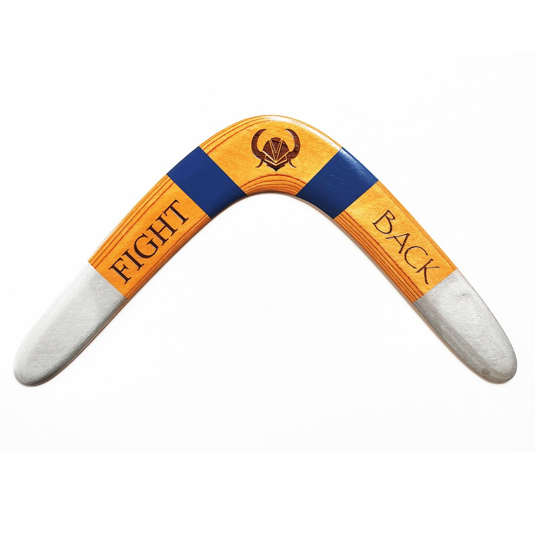 Wooden Boomerang Viking Design (custom Text Laser Engraved) Right or ...