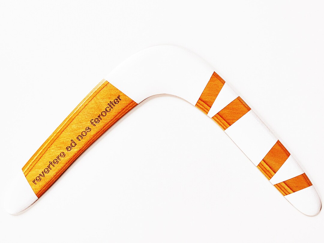 Wooden Boomerang With Custom Message you Choose the Words or - Etsy