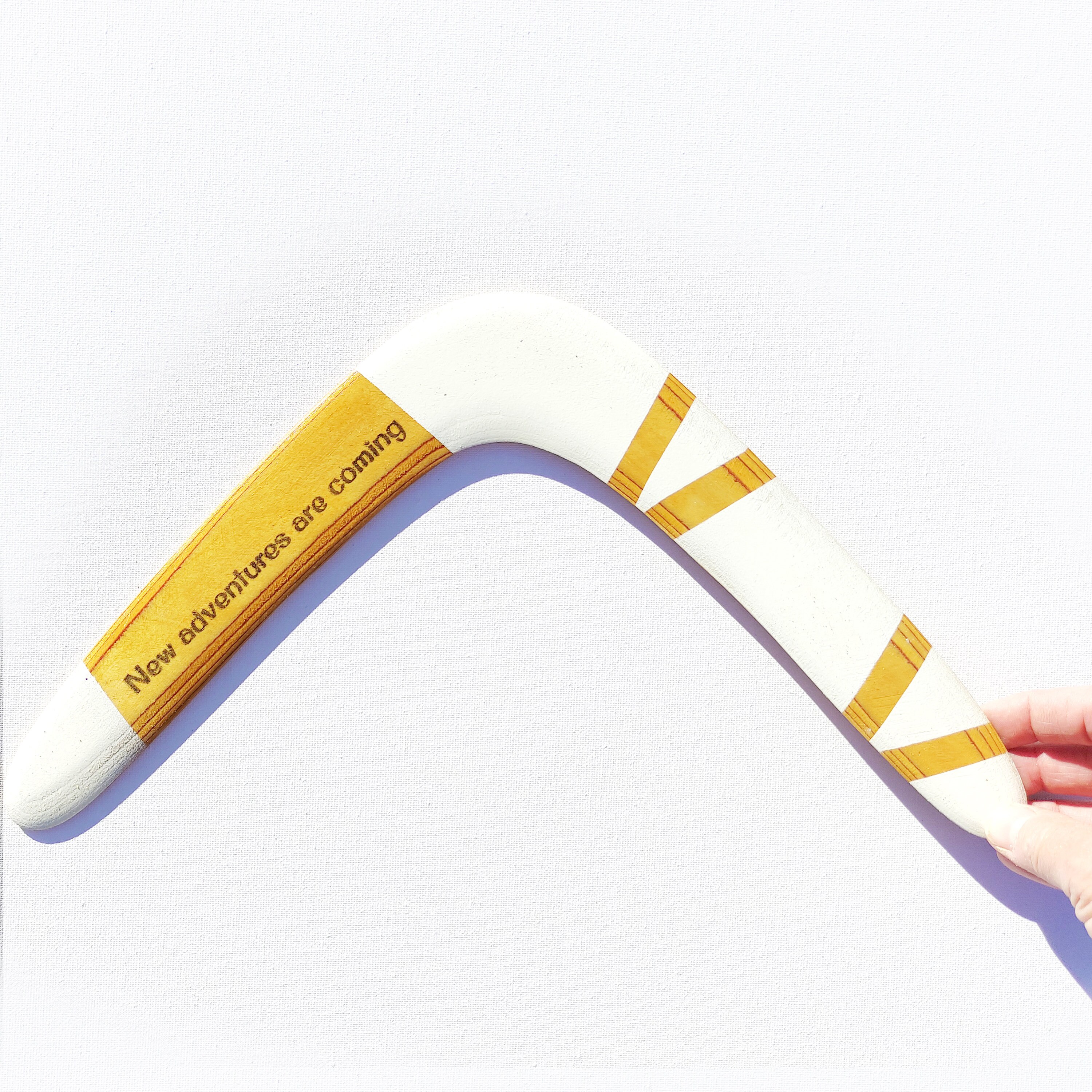 Wooden Boomerang With Custom Message (you Choose the Words or Phrase ...