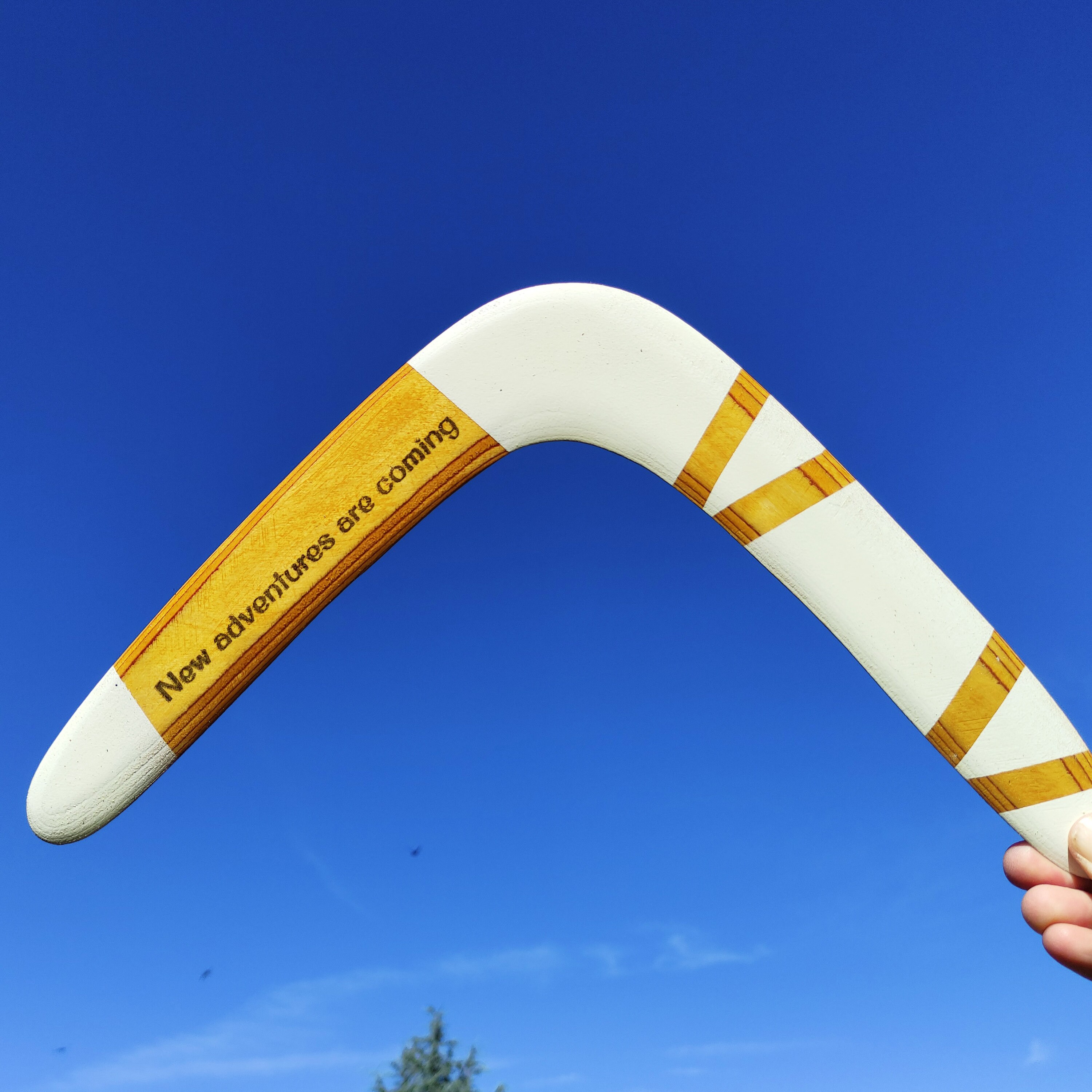 Wooden Boomerang With Custom Message (you Choose the Words or Phrase ...