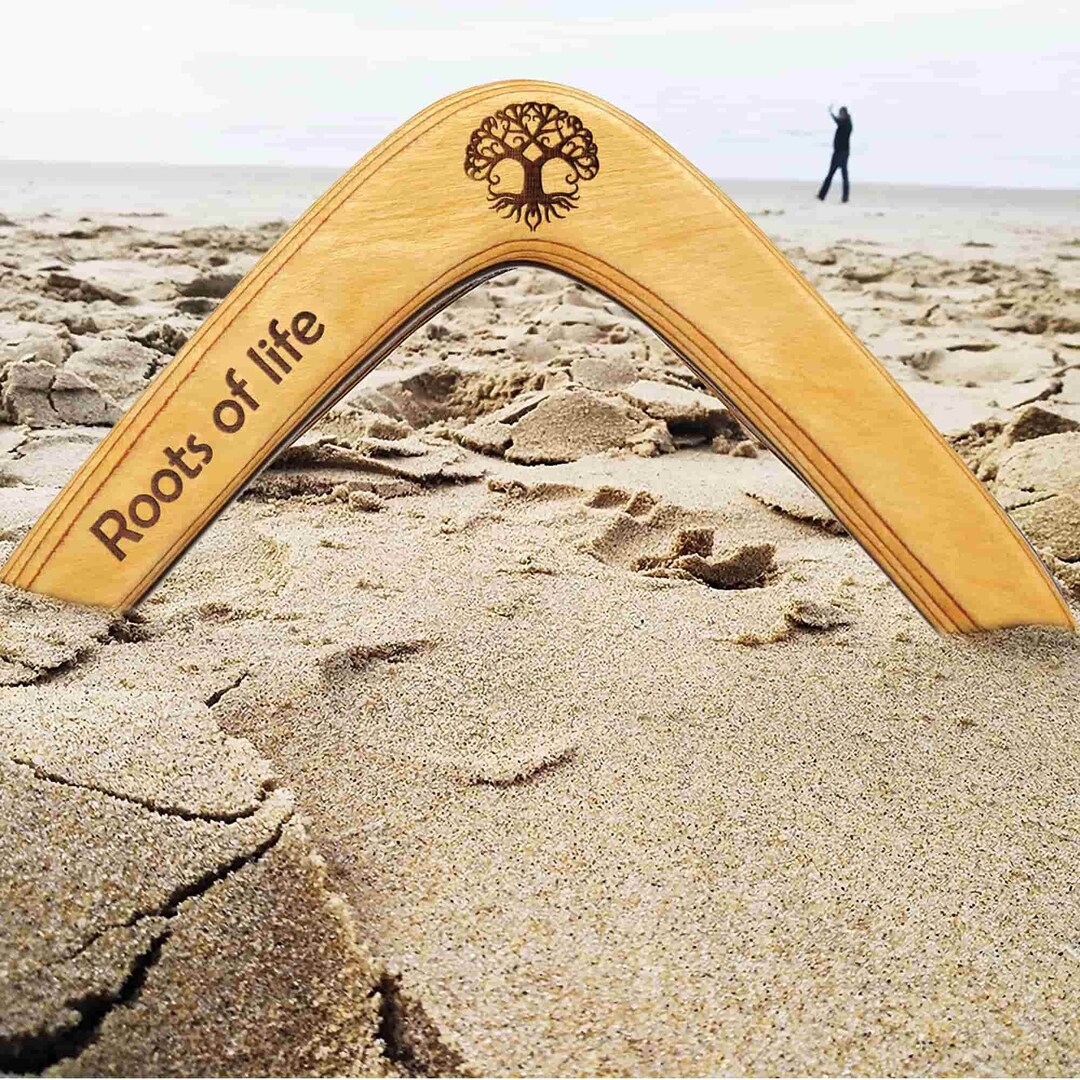 Boomerang Nature With a Logo or Draw and Custom Message (laser Engraved ...