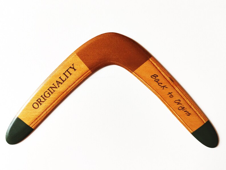 Boomerang With a Custom Message (laser Engraved) Real Returning Wooden ...