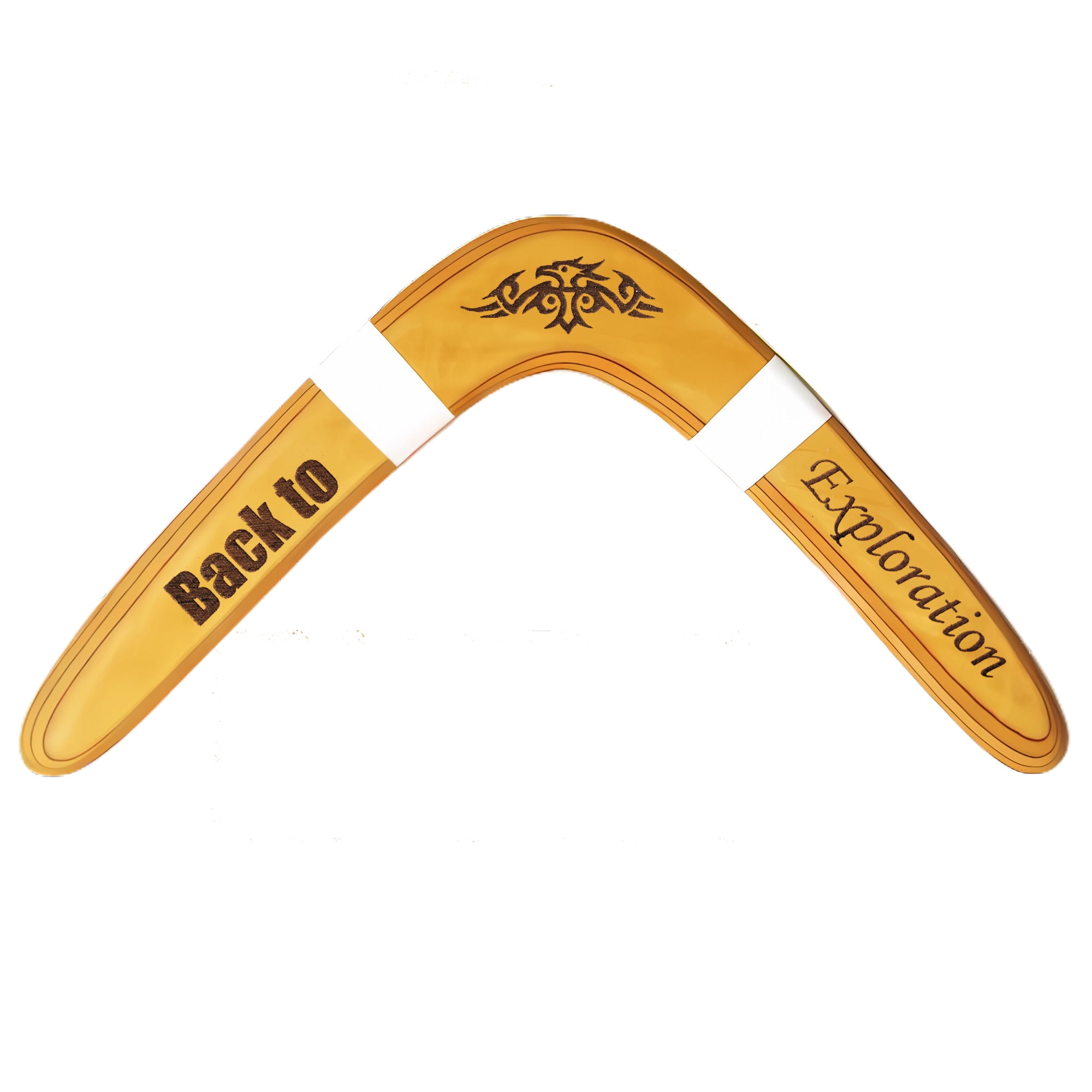 Real Wooden Boomerang With Text and Draw / Logo / Design Laser Engraved ...