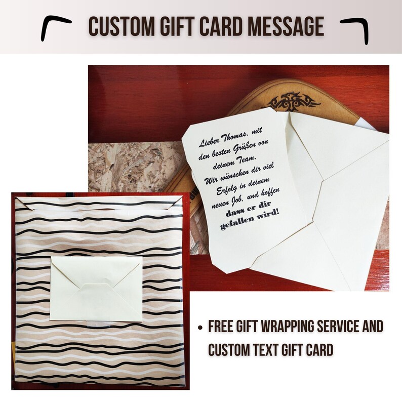Wooden Boomerang With Custom Message (you Choose the Words or Phrase ...