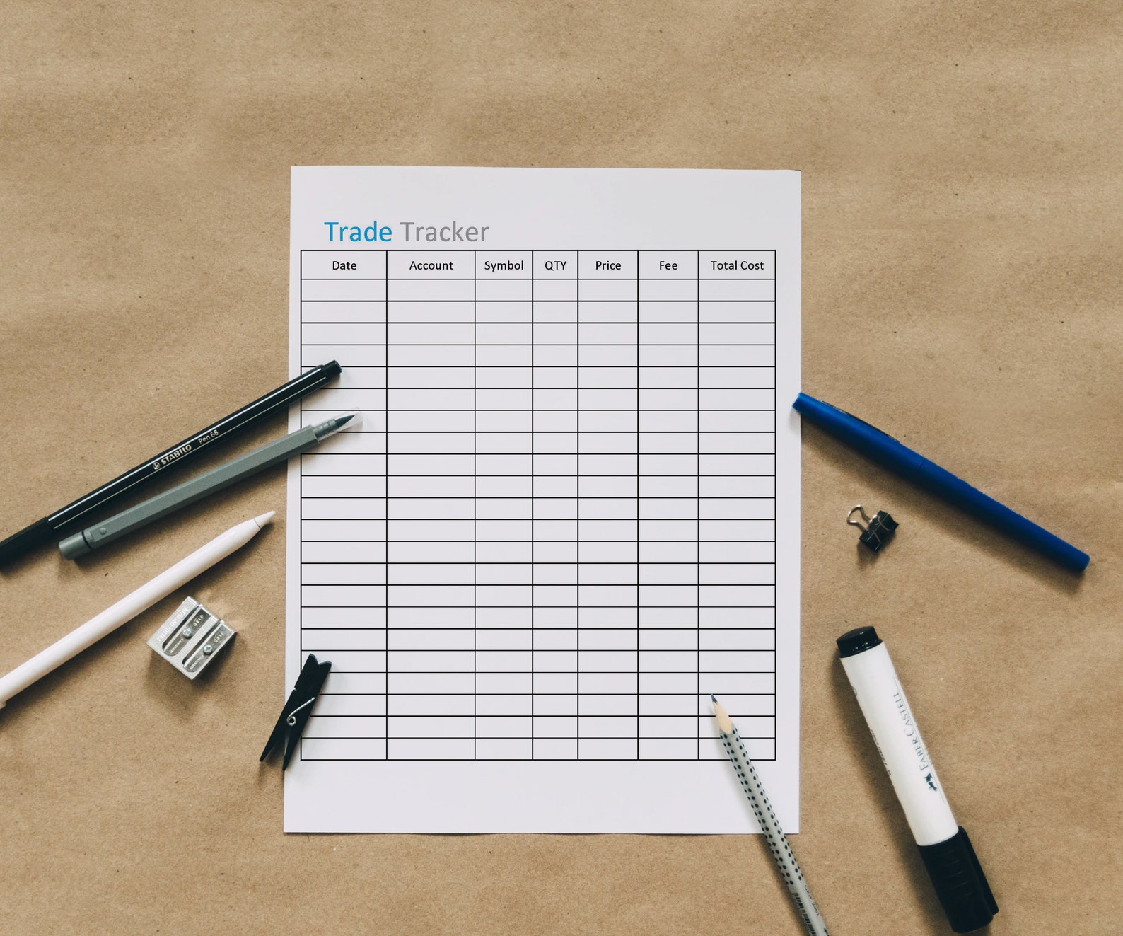 Stock Trading Log Sheets Bundle, Trade Tracker for the Stock Market ...