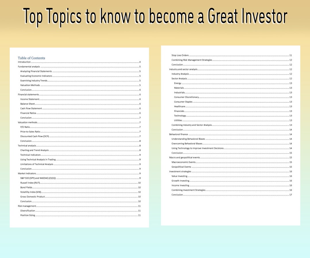 Introduction to Top Topics You Need to Understand to Become a Great ...