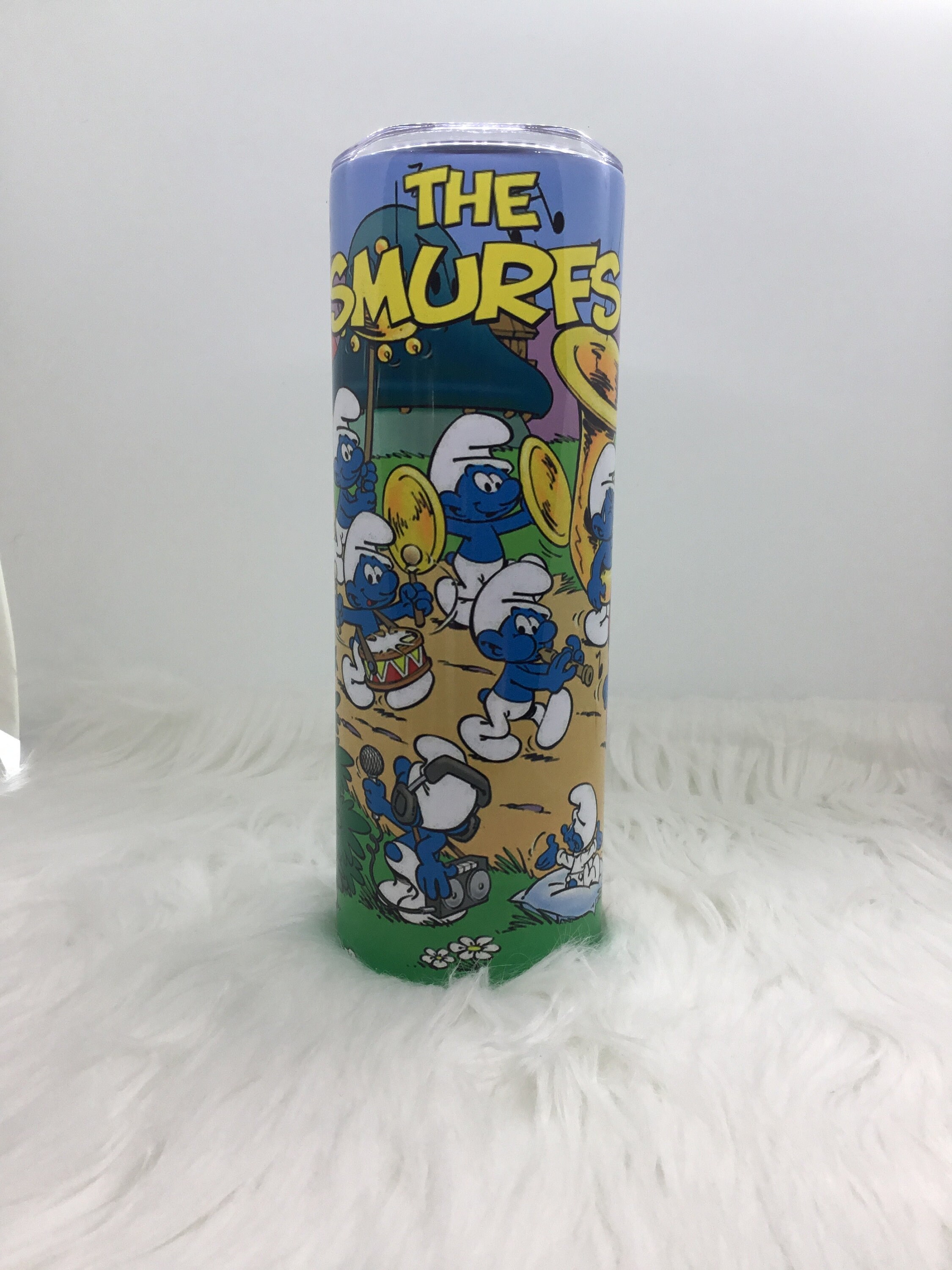 The Smurfs marching and Singing 20oz Tumbler - Etsy