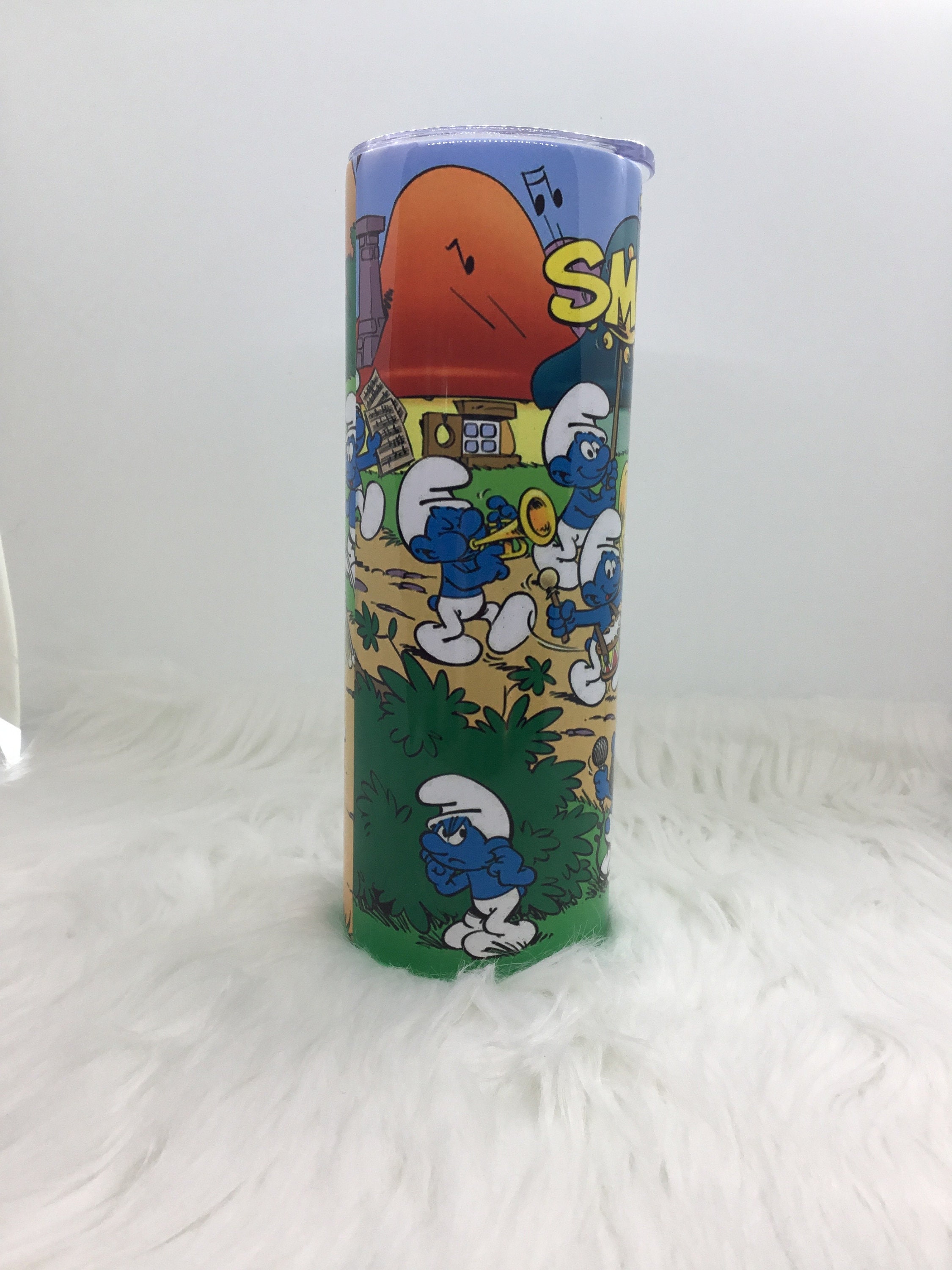 The Smurfs marching and Singing 20oz Tumbler - Etsy