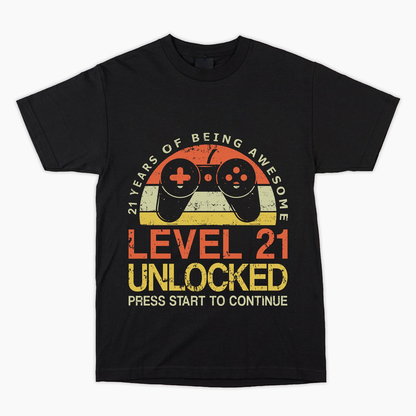 Level 21 Unlocked Gamer T-shirt: 21st Birthday Gift - Etsy