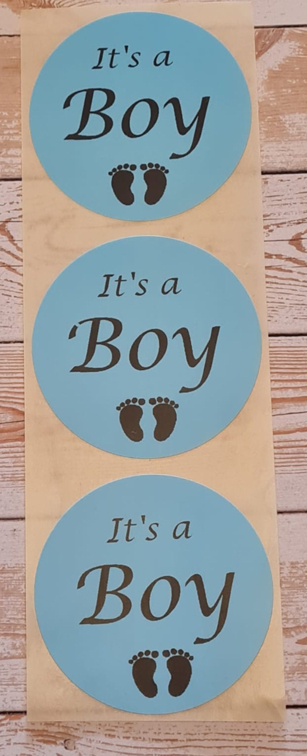 25 Blue It's a Boy Stickers, 50mm, Baby Shower Favors - Etsy