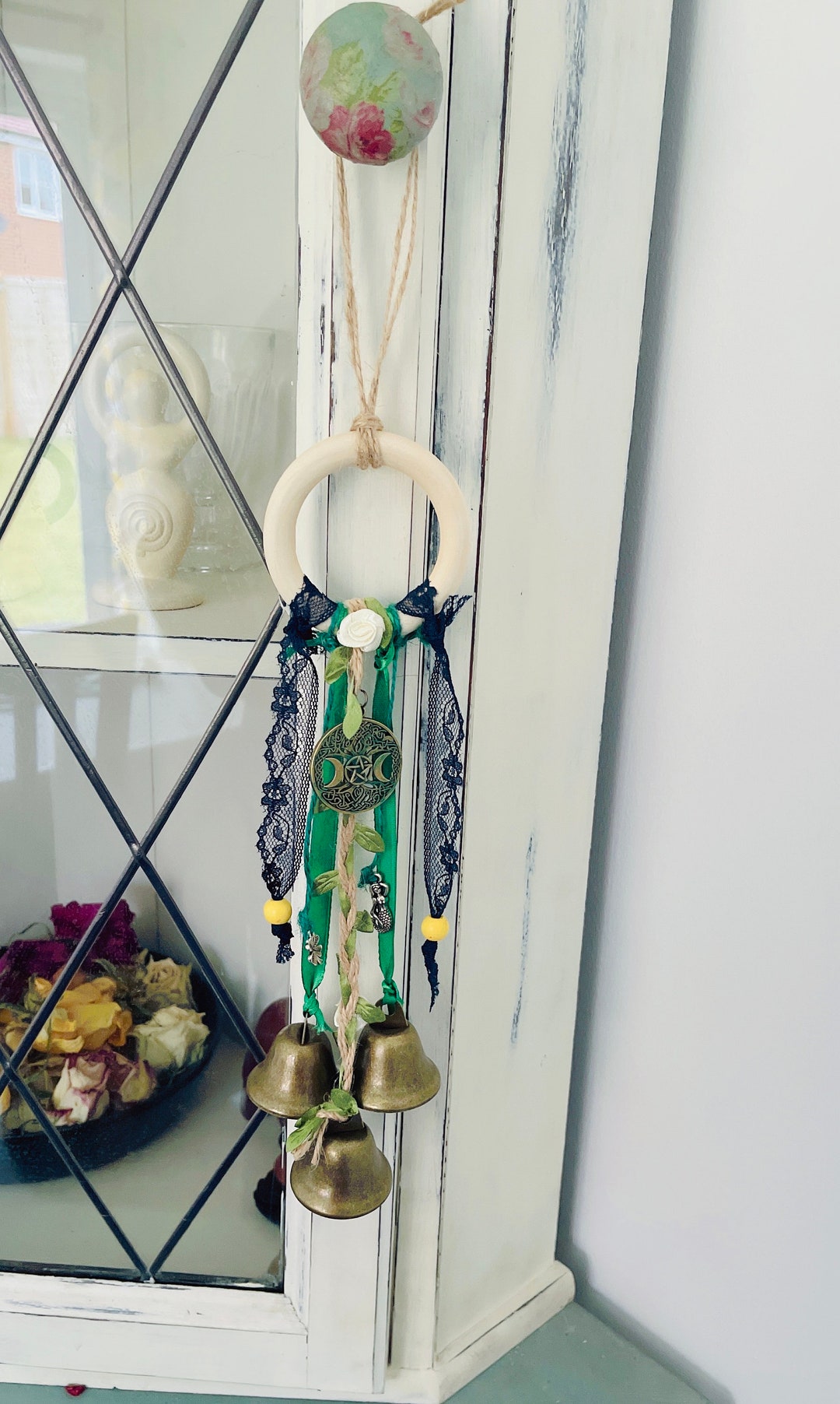 Triple Moon Goddess Abundance and Prosperity Pagan Wicca Witch Bells ...