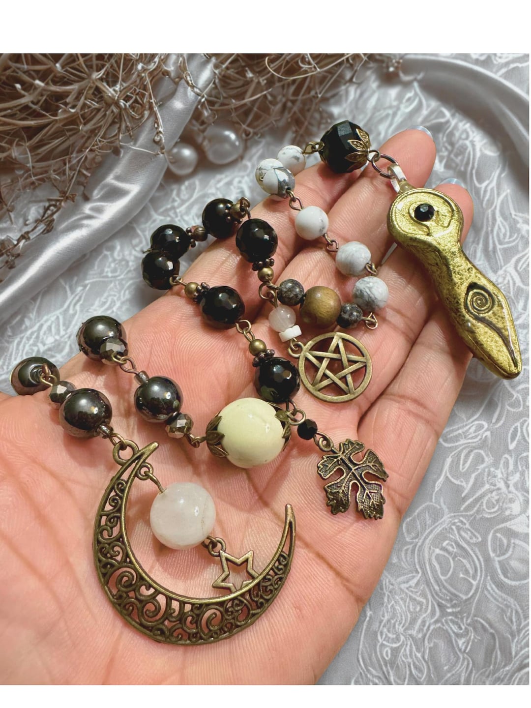 Woodland Witch Prosperity Altar Pagan Wicca Witch Prayer Beads - Etsy