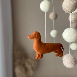 Dog Mobile for Nursery, Dachshund Mobile Gender Neutral Mobile, Puppy ...