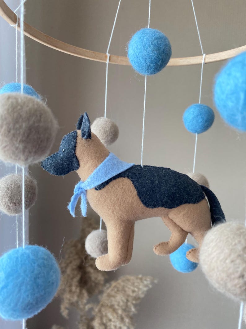 Dog Mobile for Nursery German Shepherd Dog Baby Mobile,nursery Decor ...