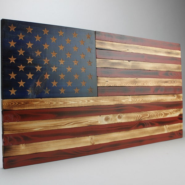 Rustic American Flag - Etsy
