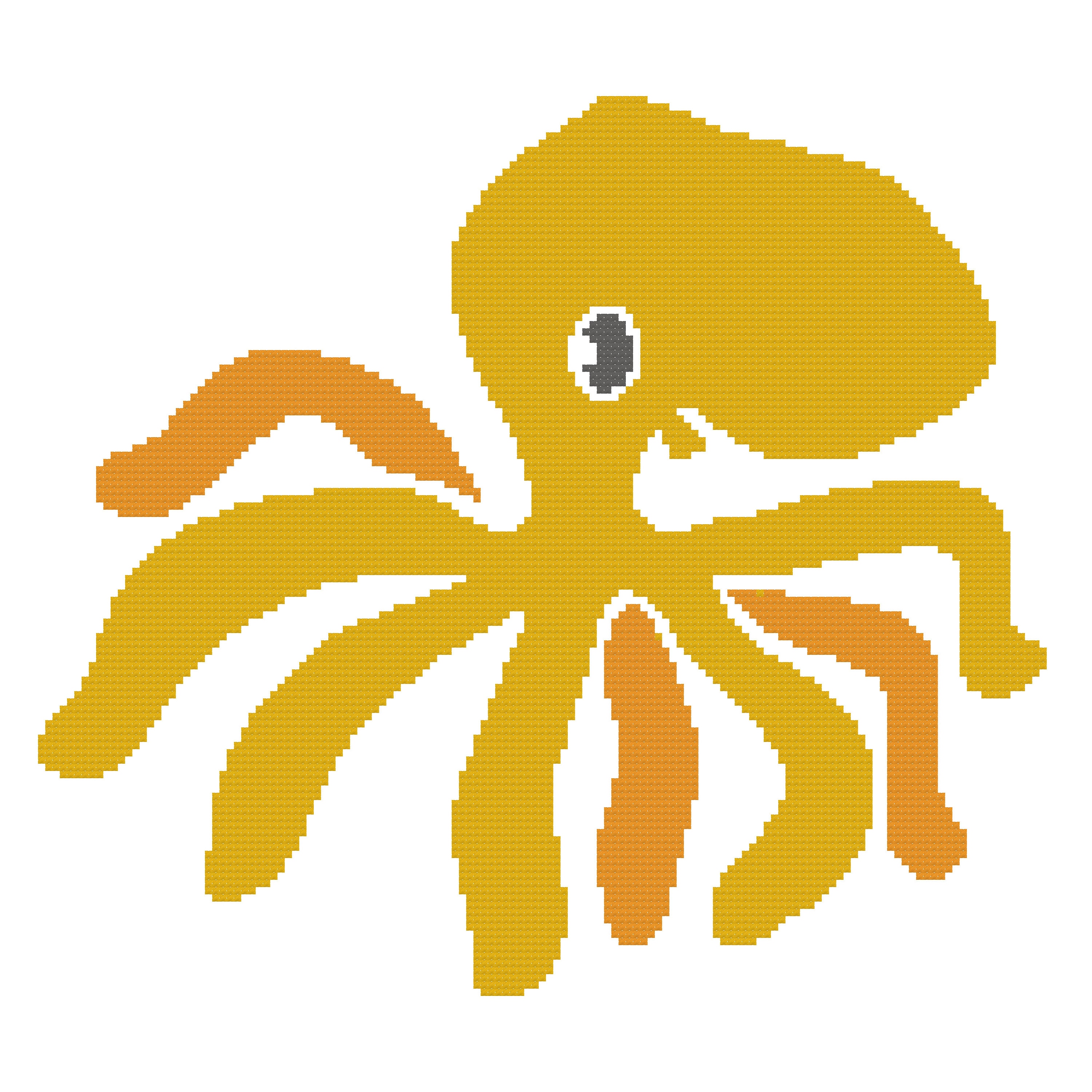 Octopus Cross Stitch Pattern PDF Instant Download - Etsy