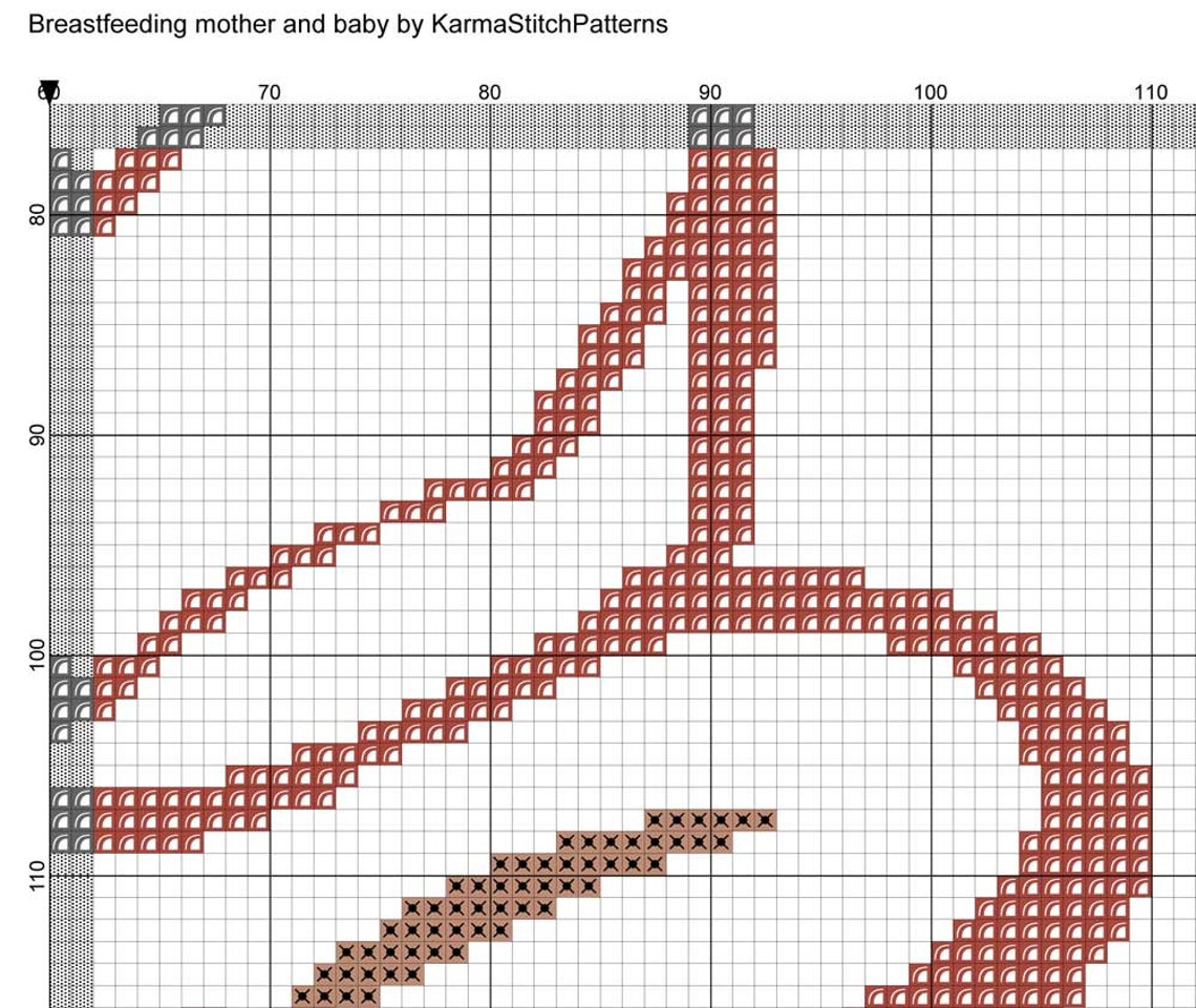 Breastfeeding Mother and Baby Cross Stitch Pattern PDF Instant Download ...