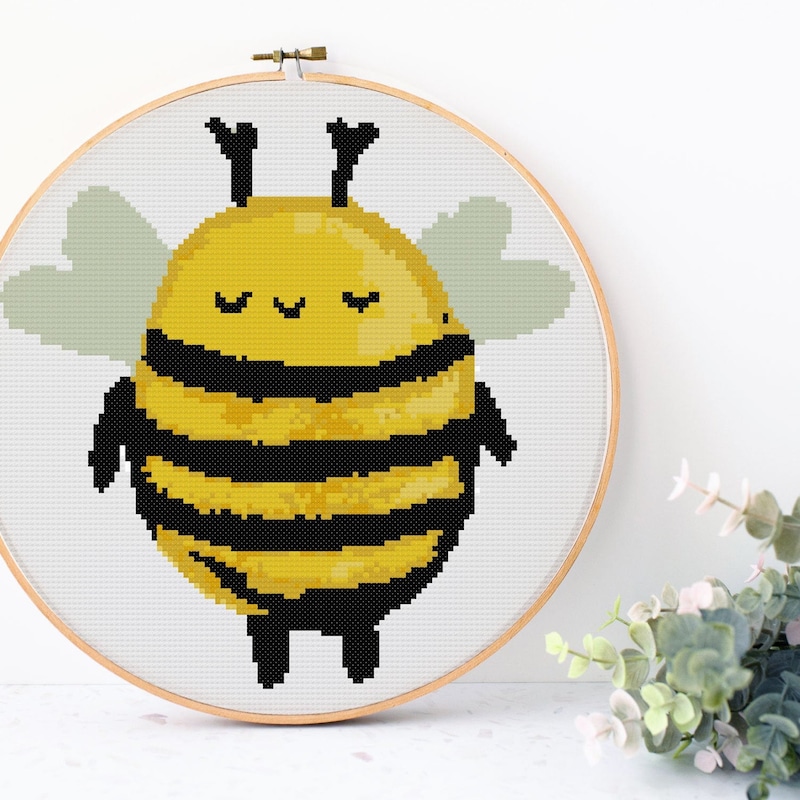 Bee Cross Stitch Pattern - Etsy