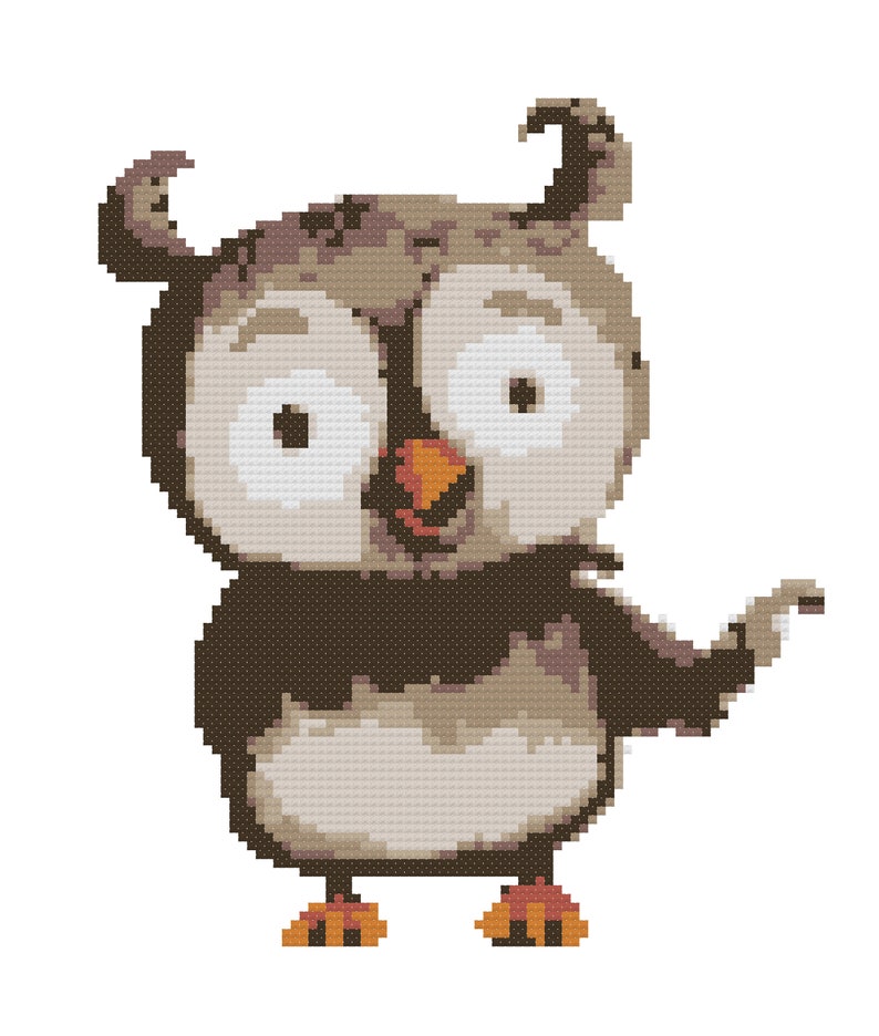 Cute Baby Owl Cross Stitch Pattern PDF Instant Download - Etsy