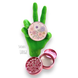 Cute Flower Grinder, Grinder With Catcher, Large Herb Grinder - Etsy