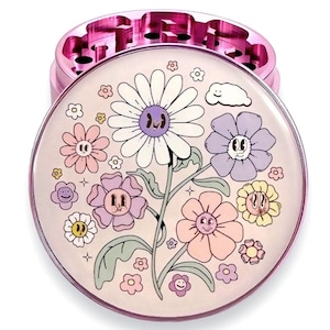 Cute Flower Grinder, Grinder With Catcher, Large Herb Grinder - Etsy