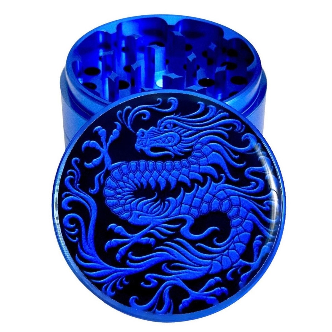 Blue Dragon Grinder, Blue Herb Grinder, Unique Dragon Gifts - Etsy