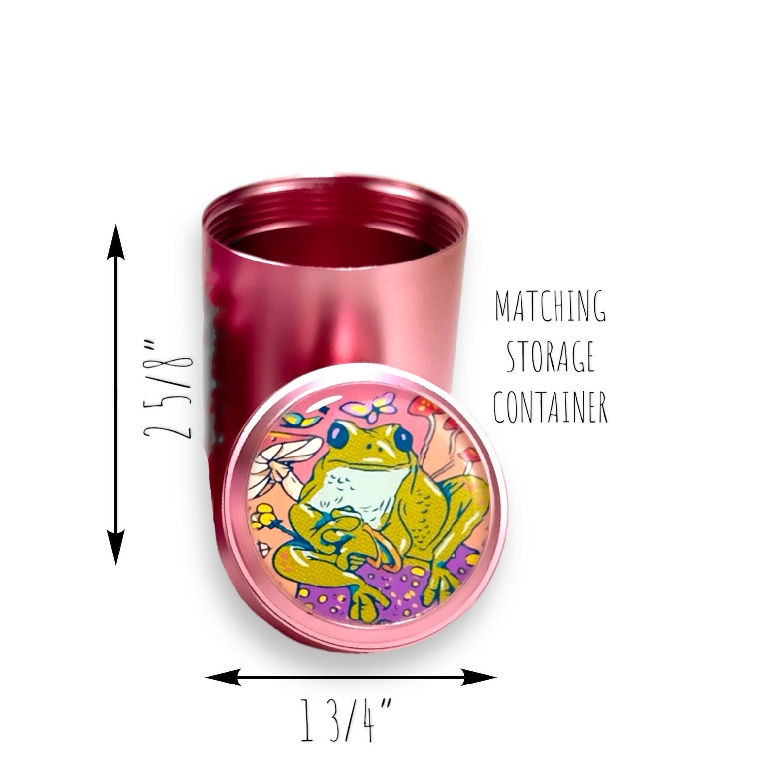 Pink Grinder 4 Piece, Herb Grinder 4 Layer, Grinder and Stash Jar Set ...