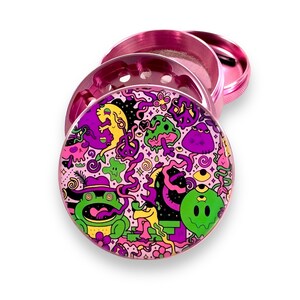 Happy Trippy Grinder, Psychedelic Grinder, Mushroom Grinders - Etsy