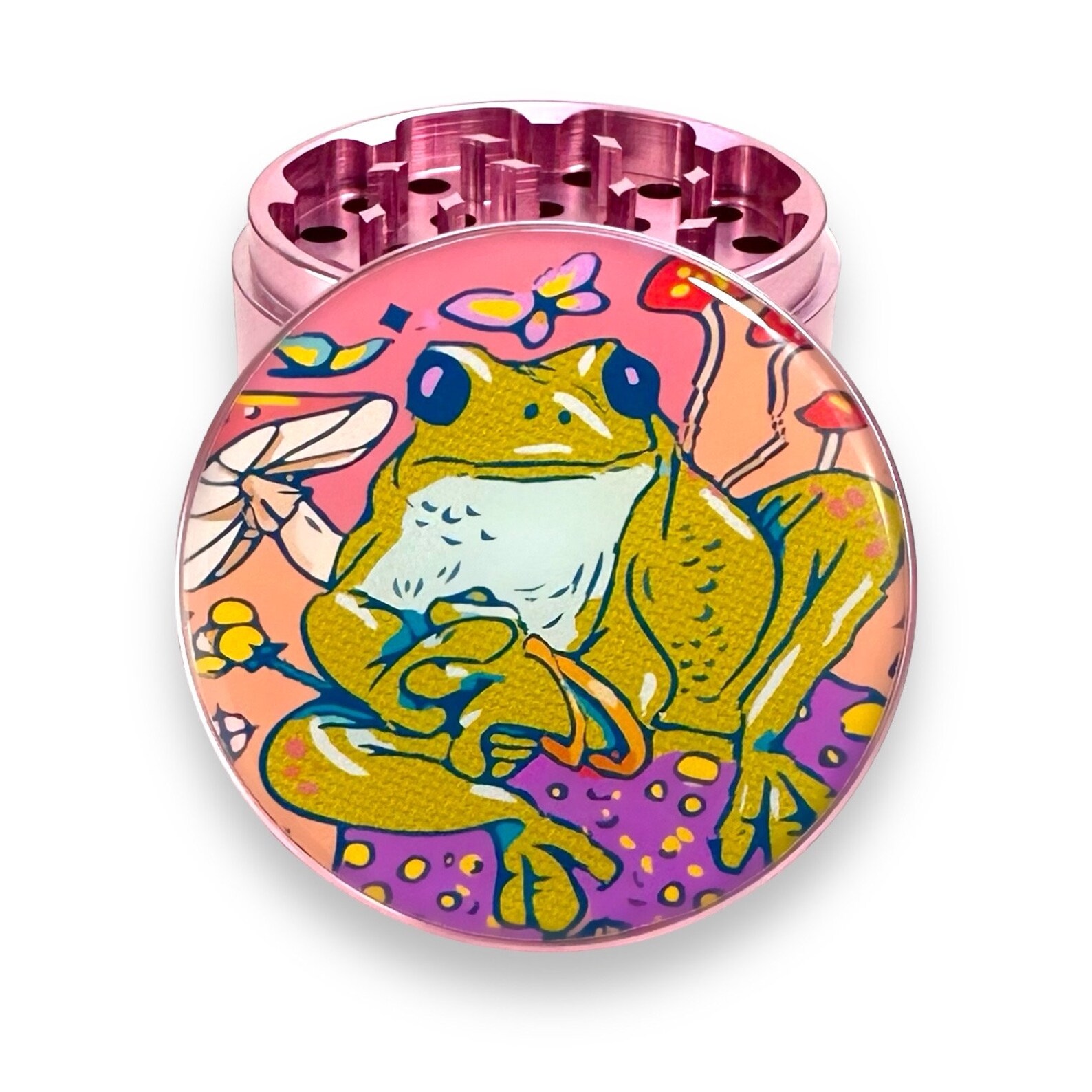 Pink Grinder 4 Piece, Herb Grinder 4 Layer, Grinder and Stash Jar Set ...