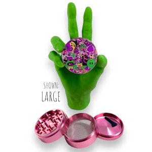 Happy Trippy Grinder, Psychedelic Grinder, Mushroom Grinders - Etsy