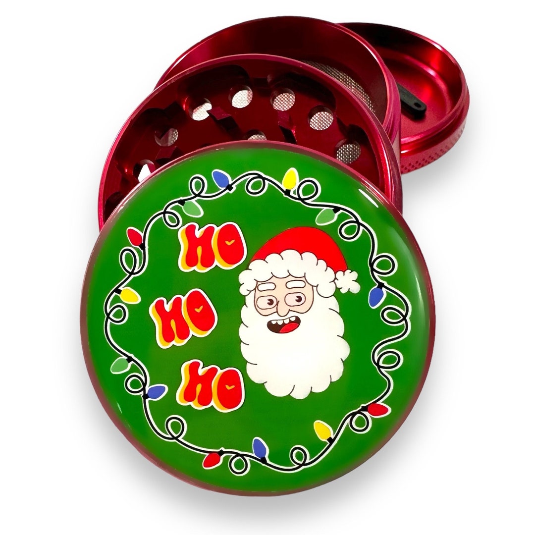 Creepy Santa Grinder, Funny Christmas Gift, Stoner Santa Grinder - Etsy