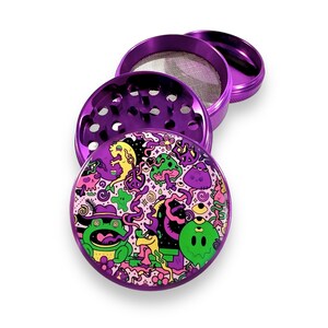 Happy Trippy Grinder, Psychedelic Grinder, Mushroom Grinders - Etsy