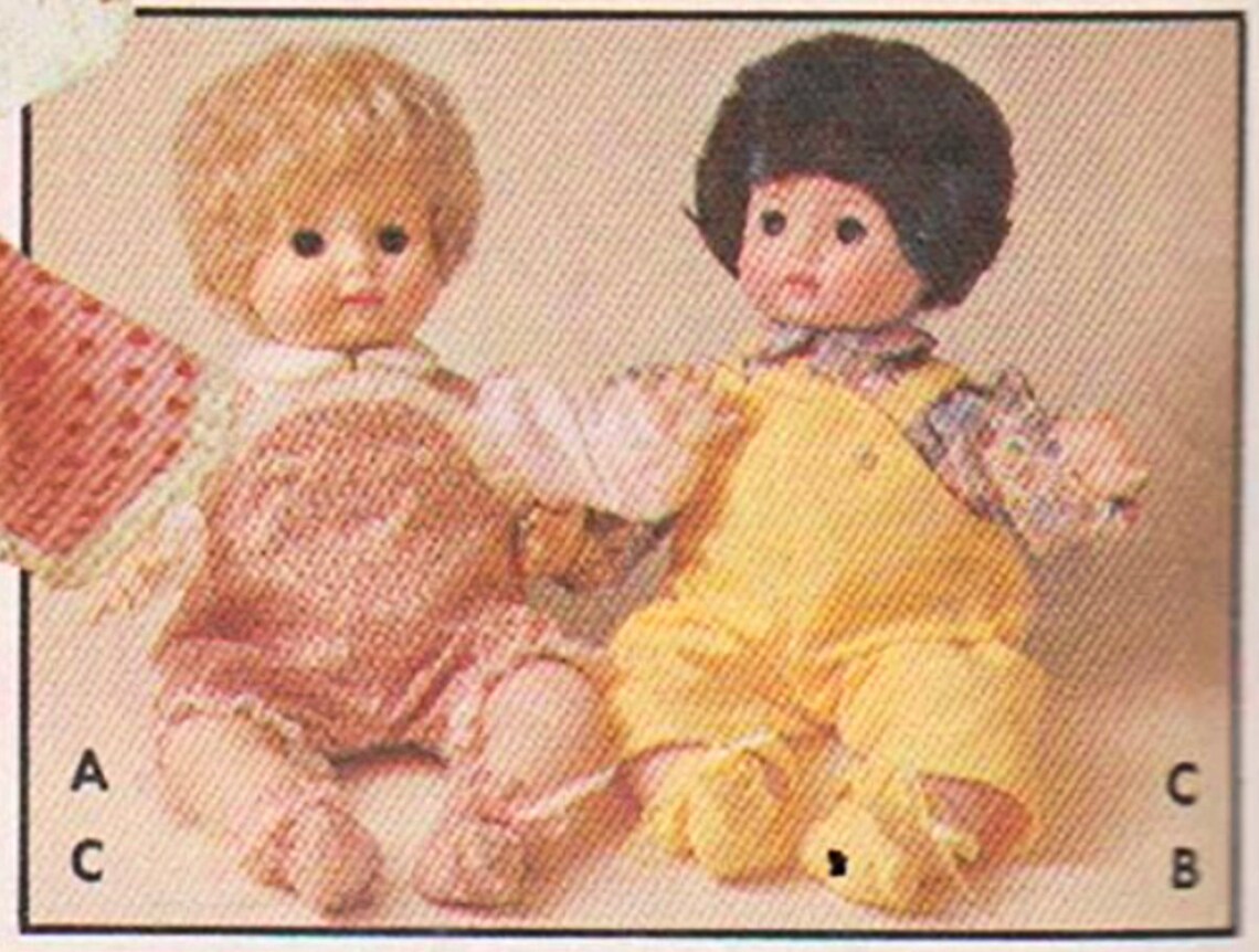 1970s Baby Doll Clothes Pattern for 16 Dolls Butterick 4144 | Etsy