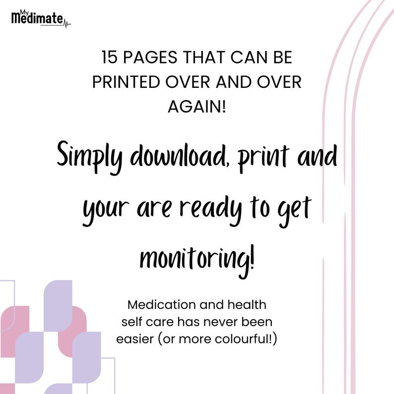 Medication and Health Tracker Printable Track Daily Medication and ...