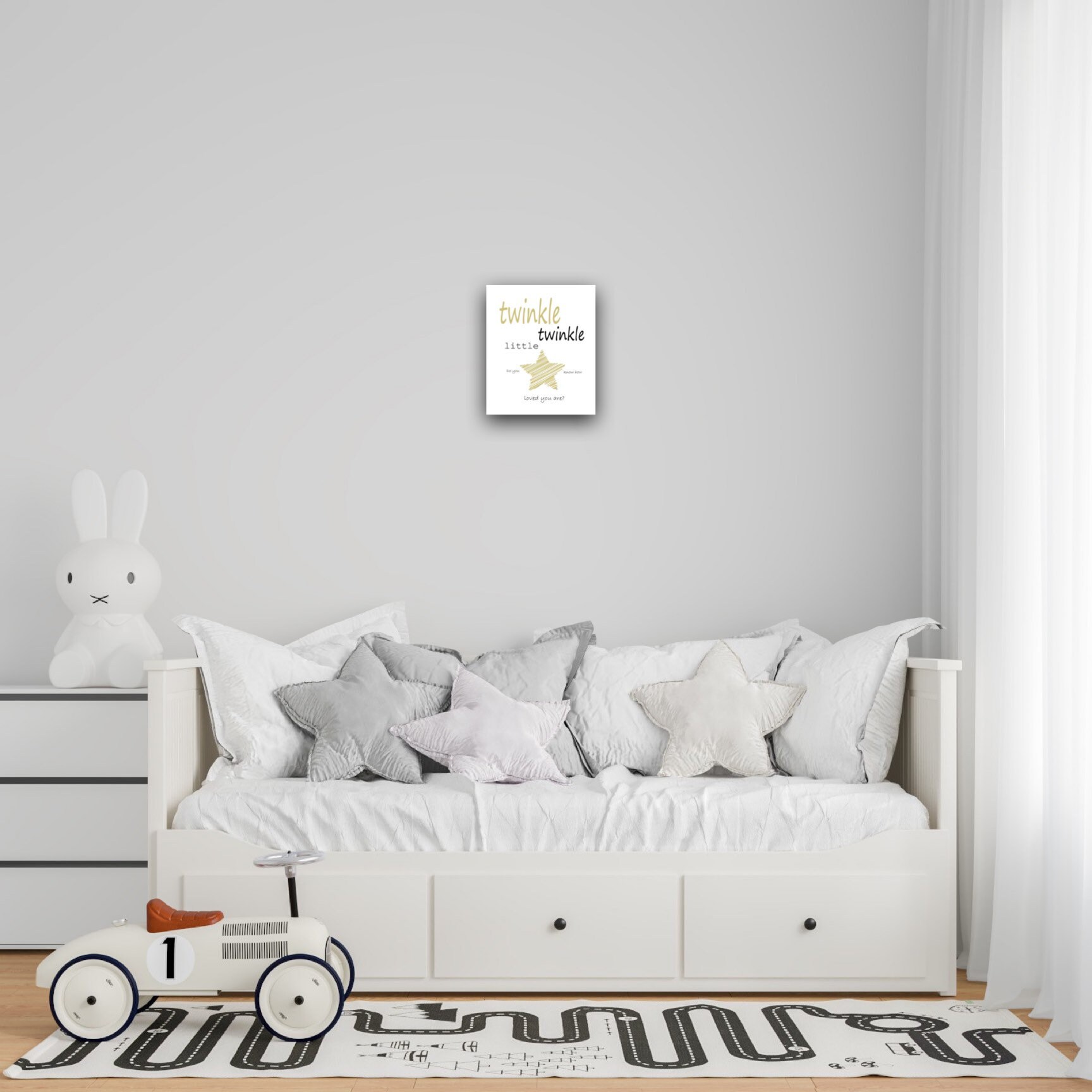 Twinkle Twinkle Little Star Printable A4 Nursey Rhyme PDF Download Star ...