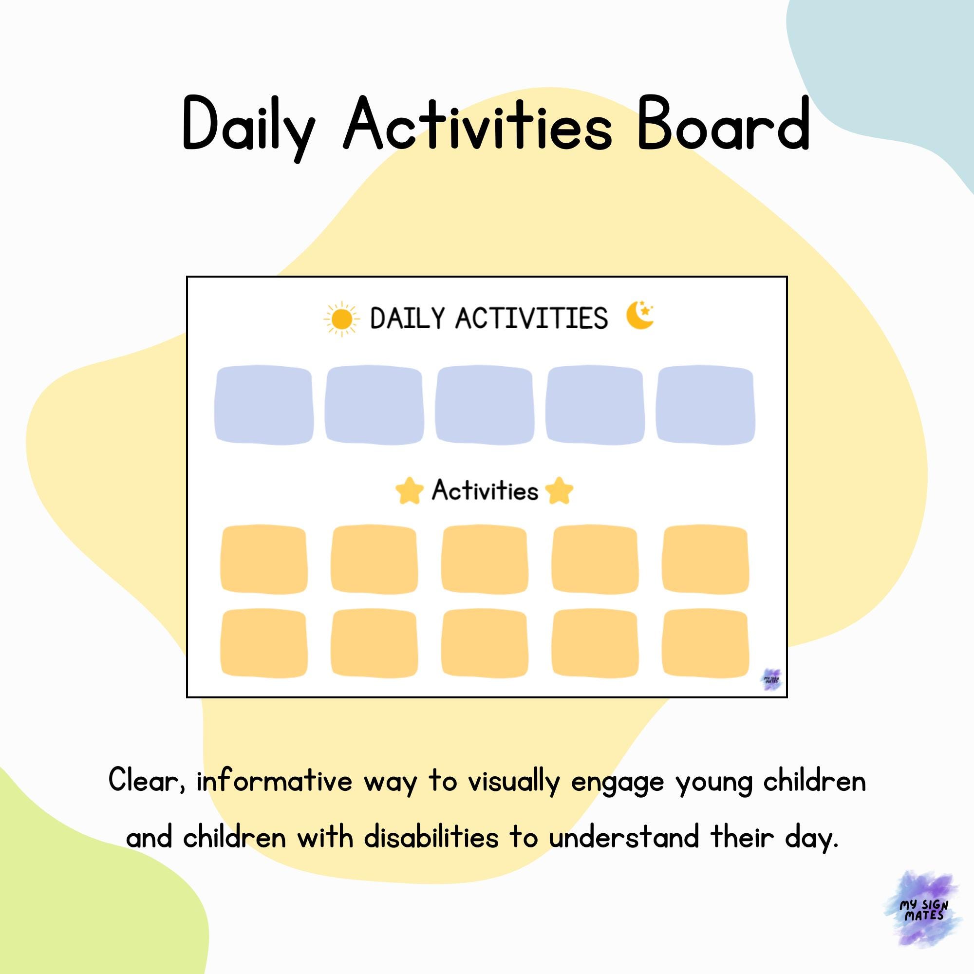 Visual Communication Board Bundle | Printable First Then, Daily Routine ...