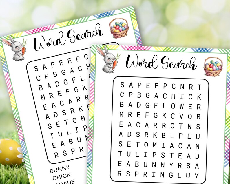 Easter Word Search Puzzles for Kids, Easter Activity Printable for Kids ...