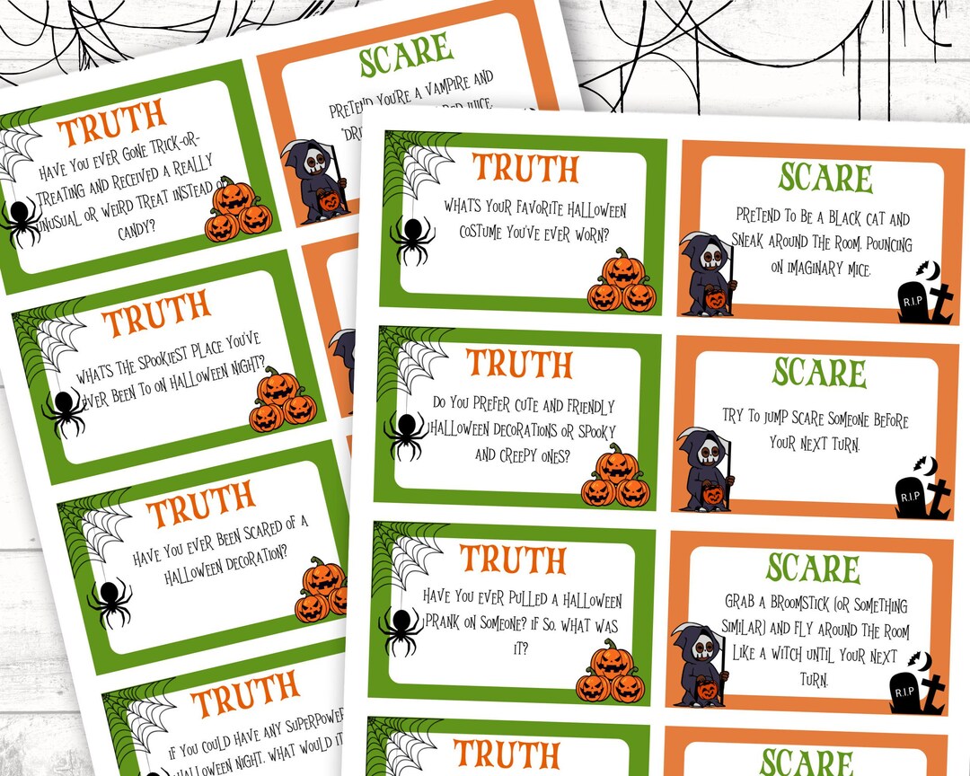 Halloween Truth or Scare Game for Kids, Halloween Games for Kids ...