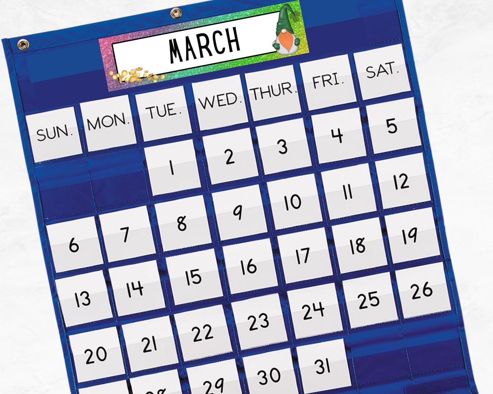 Months of the Year for Pocket Calendar, Wall Calendar for Classroom ...