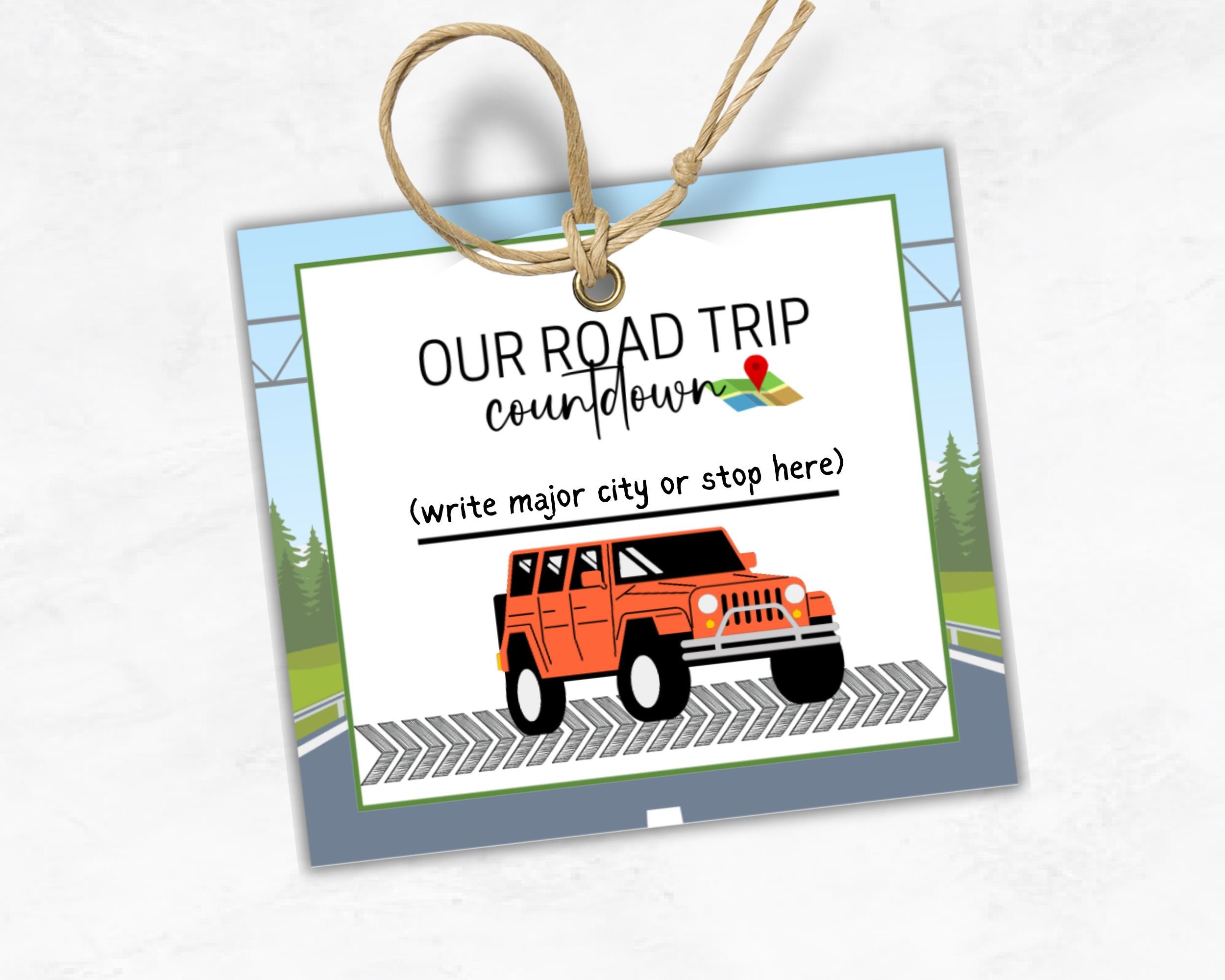 Road Trip Planner, Travel Printables, Travel Planner, Road Trip Tags ...