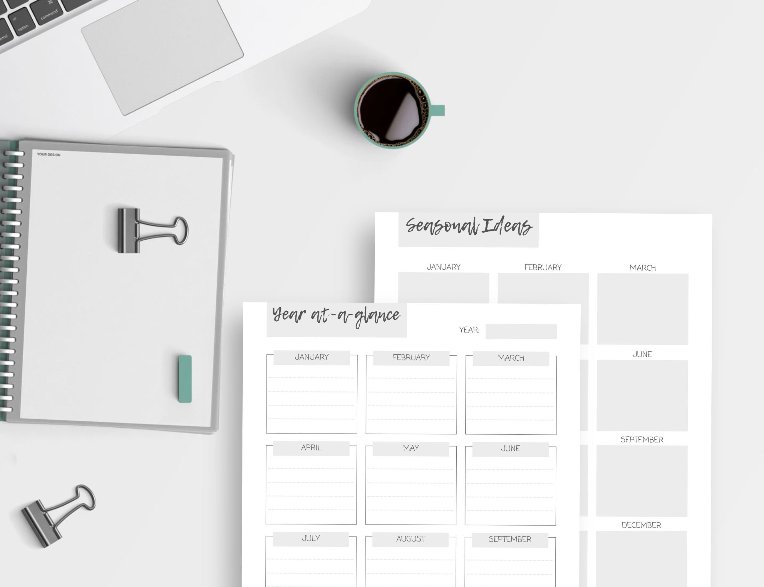 Work From Home Planner, Work Planner PDF, Weekly Planner, Monthly ...