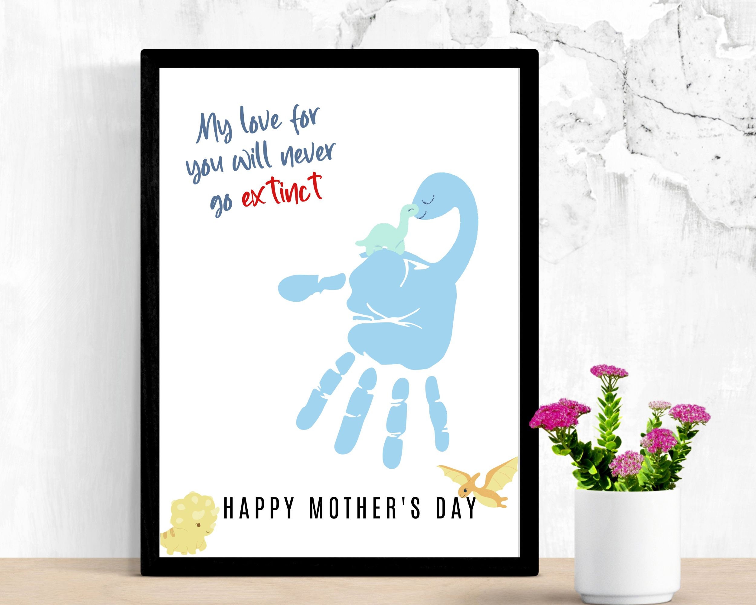 Handprint Keepsake for Mom, Mother's Day Handprint Art, Handprint Art ...