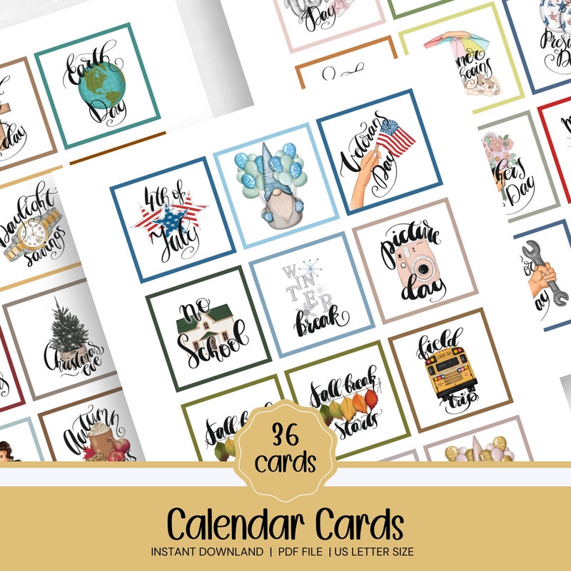 Homeschool Wall Calendar - Etsy