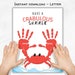 Summer Handprint Crab Craft, Handprint Art Printable, Toddler Handprint ...