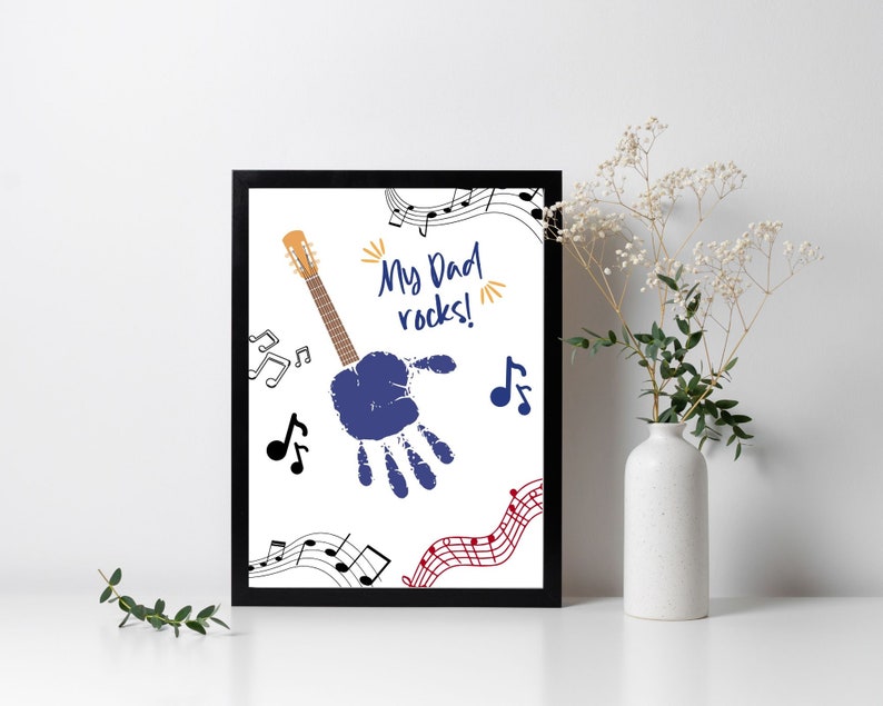 Father's Day Handprint Art Handprint Craft Handprint - Etsy