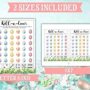 Printable Easter Roll and Race Dice Game , Roll and Cover Dice Game ...