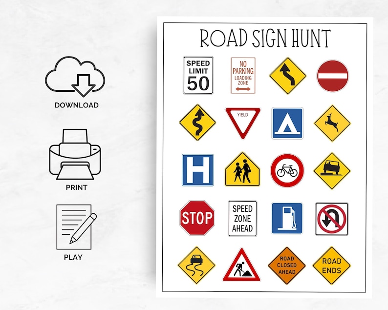 Road Trip Printable Game, Road Trip Scavenger Hunt, Summer Road Trip ...