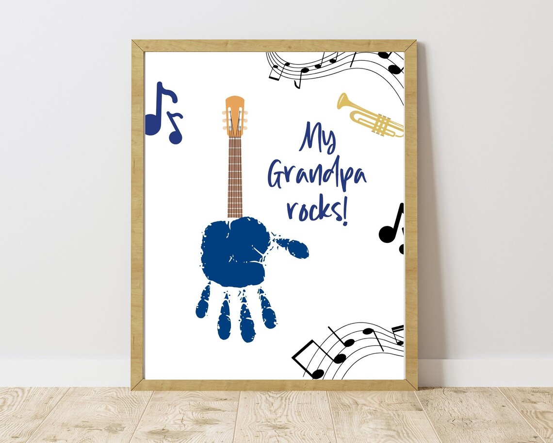 Grandpa Handprint Craft Printable, Father's Day Printable From Kids ...